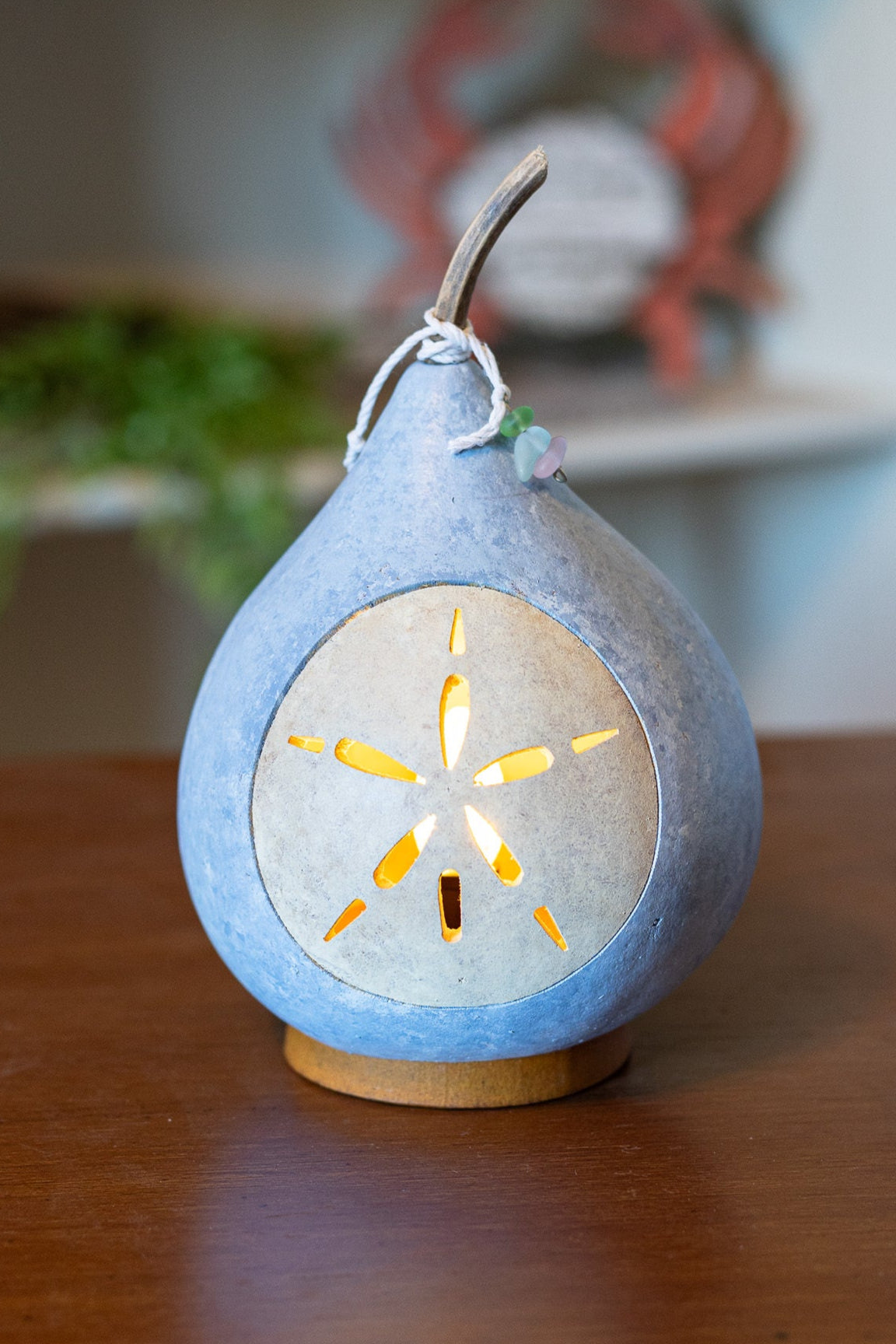 Coastal - Starfish Beach Nautical theme Tabletop Gourd Decor ...