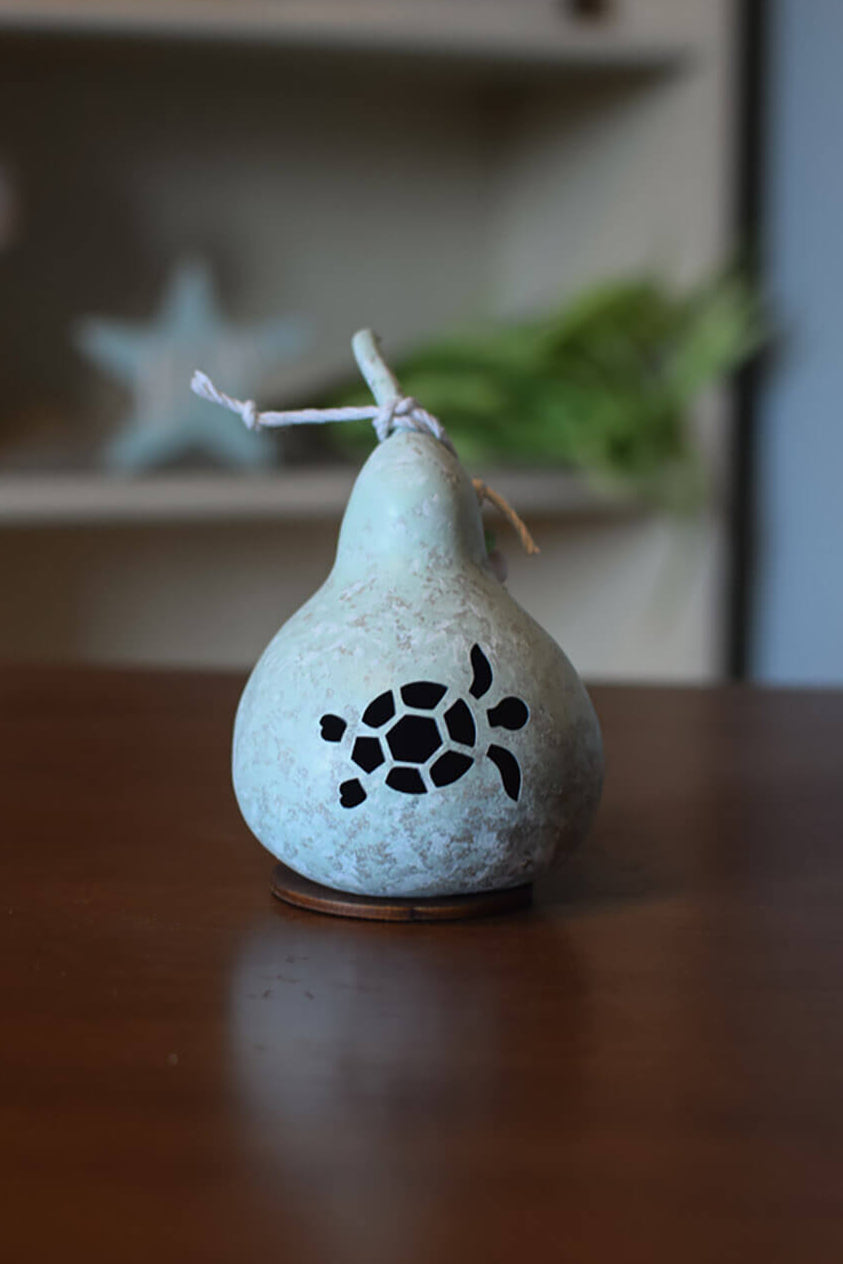 Coastal - Sea Turtle Tiny Small Beach Theme Gourd Beachy Decor ...