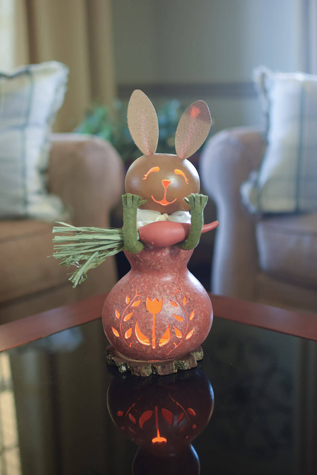 Willow - Orange Bunny Family – Meadowbrooke Gourds