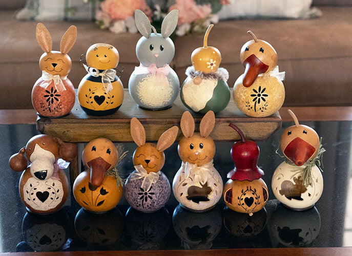 Home Grown & Hand-Crafted Gourd Gifts and Decor - Meadowbrooke Gourds